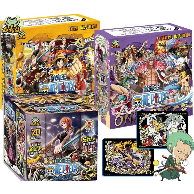 Boîte de Cartes de Collection One Piece, Booster Pack, Anime Luffy Zoro ...