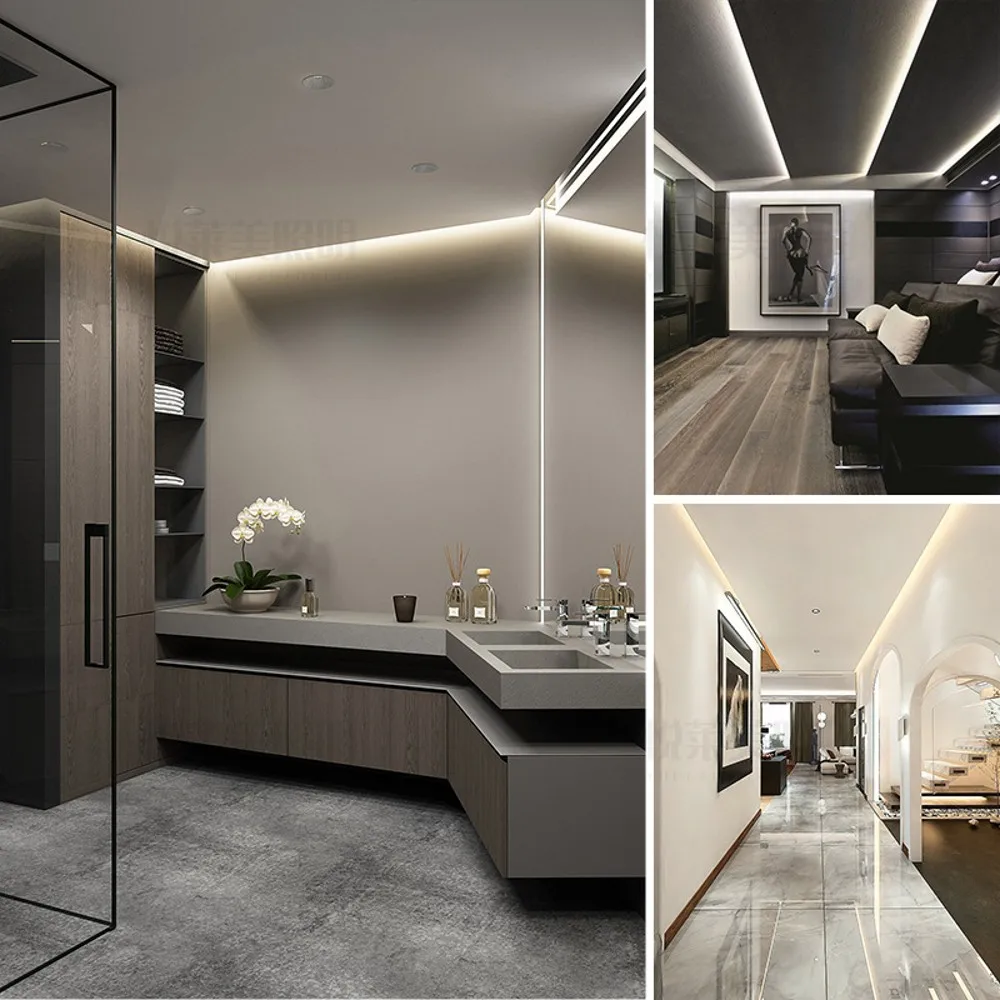 LED Corner alluminio 50cm Perfil aluminio Profile Channel Holder per ...