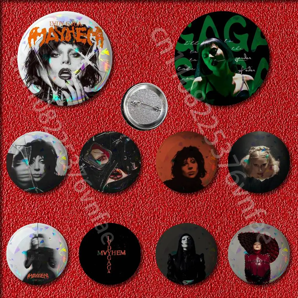 L-Lady Gaga Mayhem Badges Badge 25mm 32mm 44mm 58mm 75mm Round Pin ...