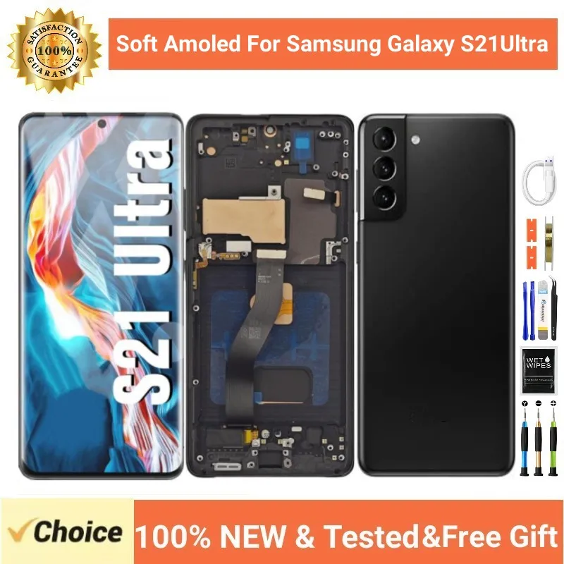 Test-AAA-For-Samsung-Glalxy-S21-Ultra-Amoled-LCD-Display-5G-G998F-G998B ...