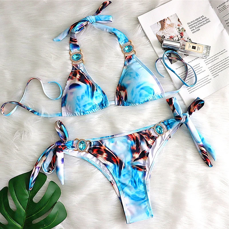 Print-Sexy-Bikinis-Swimsuit-With-Rhinestones-Women-s-Swimwear-Female ...