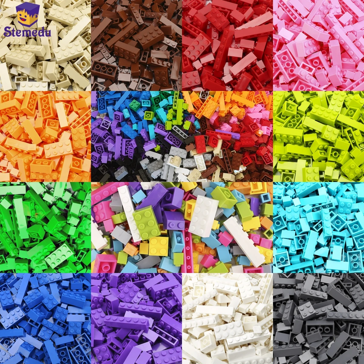 125-250g-Building-Blocks-Bulk-Lot-Pack-Sorte-Bricks-Block-Plate-Toys ...
