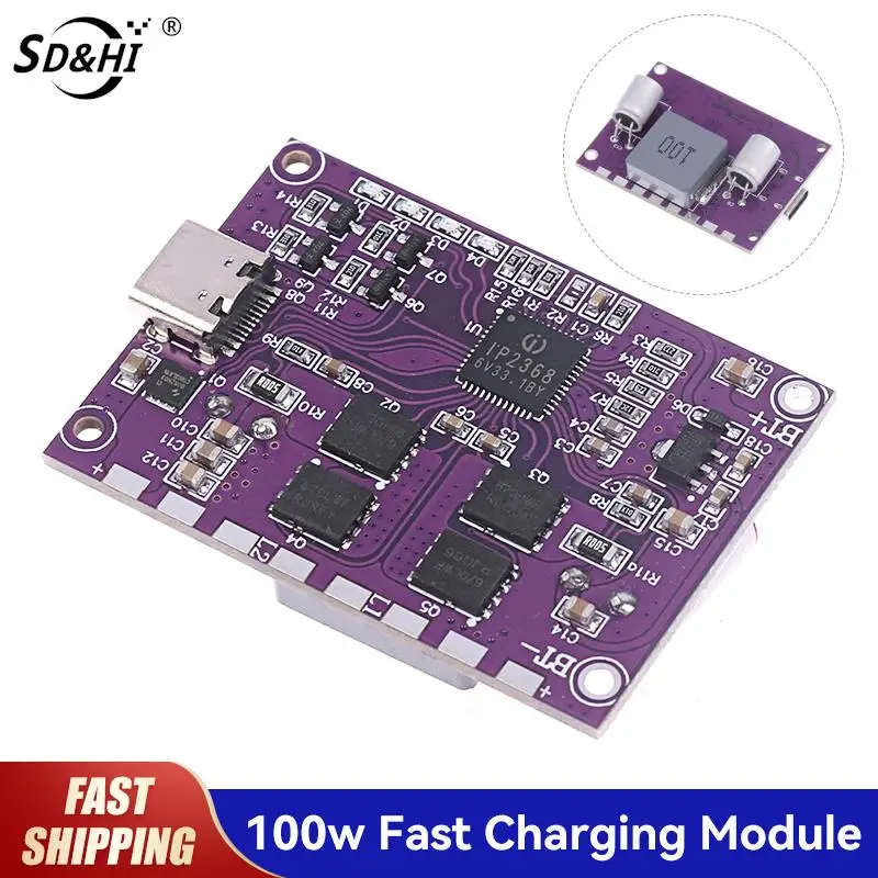 High Power Fast Charging Board IP2368 Bidirectional 100w Fast Charging ...