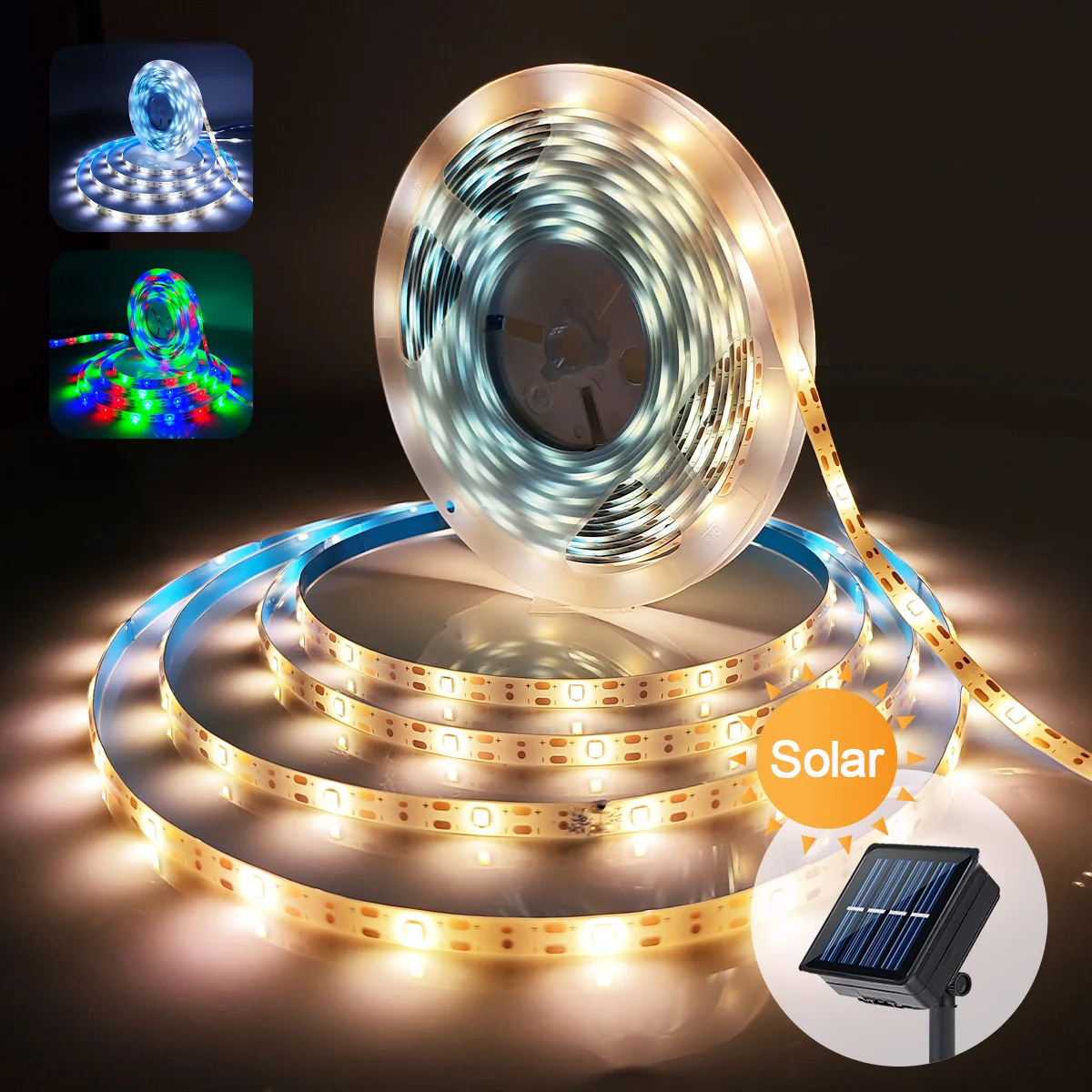 Tira-de-luces-Led-solares-para-exteriores-decoraci-n-de-jard-n ...