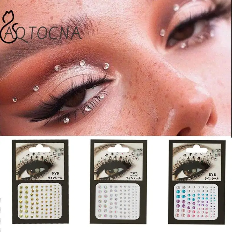 Tattoo Sticker Glitter Diamond Makeup Eyeliner Eyeshadow Face ...