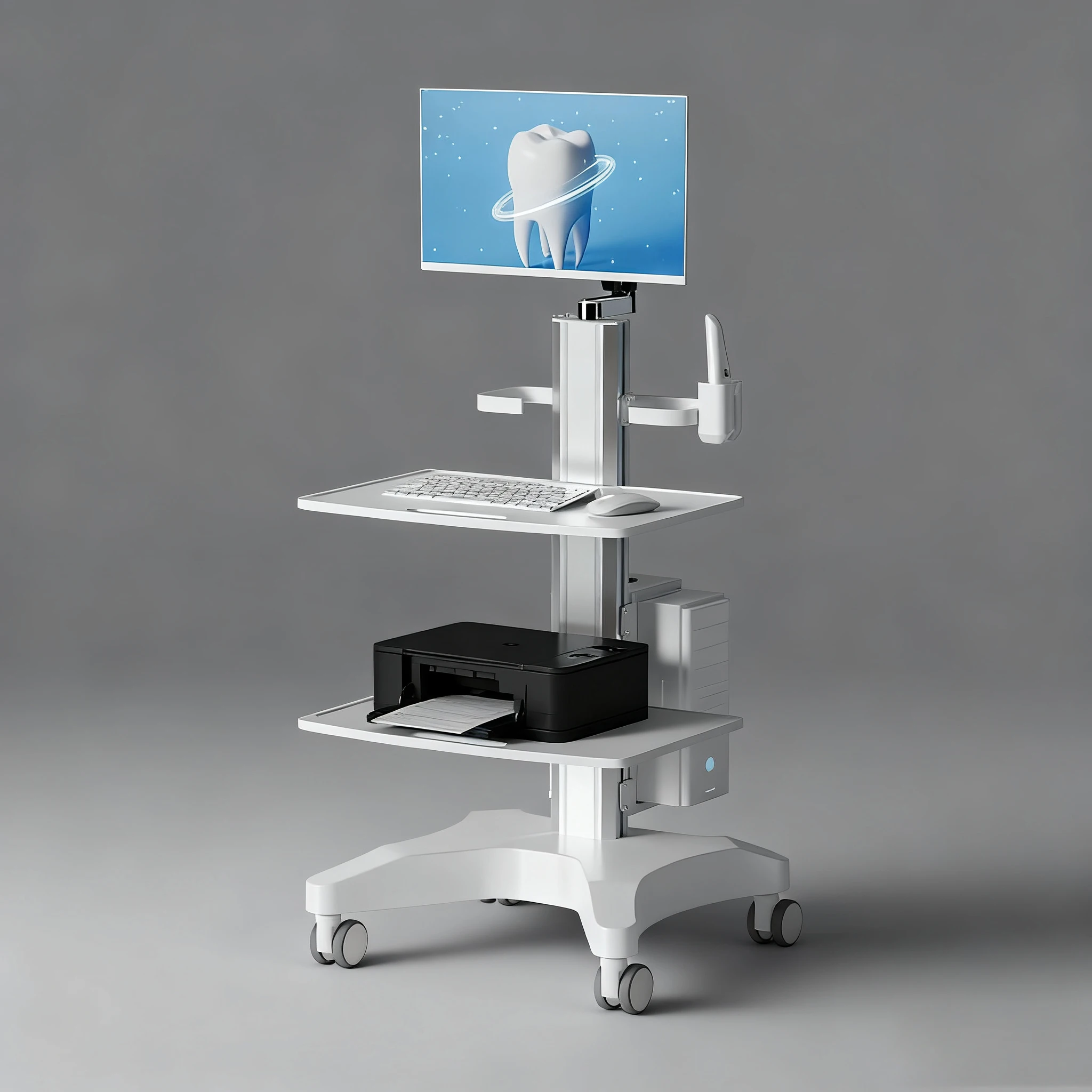 Medical Trolley Detnal Intraoral Scanner Trolley CartMobile Cabinet ...