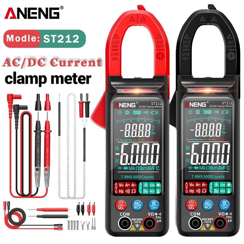 ANENG-ST212-DC-AC-Current-Digital-Clamp-Meter-6000-Counts-400A-Amp ...