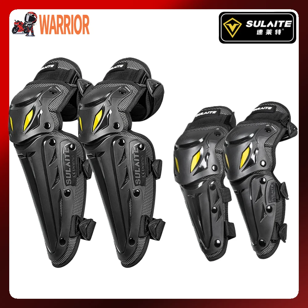 SULAITE-Motorcycle-Knee-Pad-Elbow-Combo-Knee-Anti-Fall-Protector-Four ...