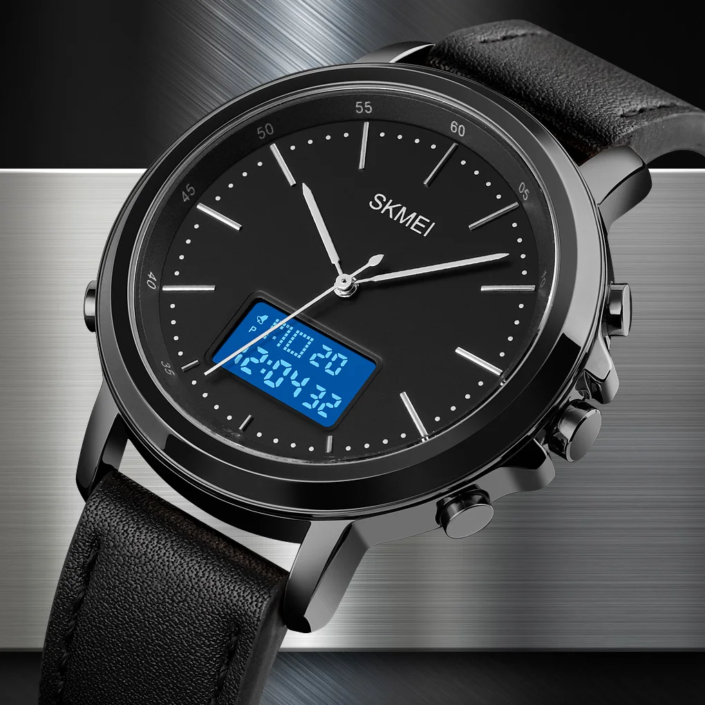 SKMEI Simple And Gorgeous Dual Movement Dual Display Watch ...