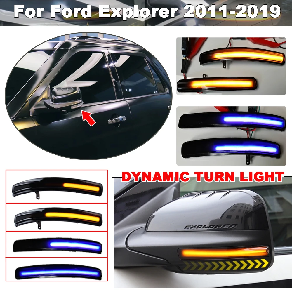 Led Dynamic Side Mirror Turn Signal Light Indicator Blinker Sequential ...