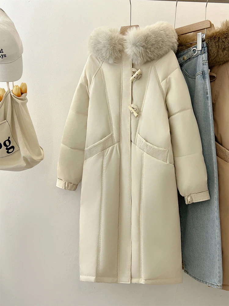 Winter-Women-Warm-Hooded-Cotton-Padded-Jacket-Fur-Coat-For-Women-Thick ...
