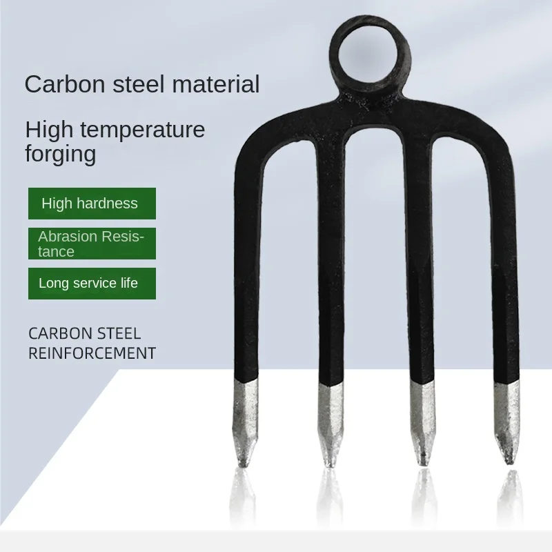 Home-garden-four-tooth-flat-rake-hoe-agricultural-planing-digging ...