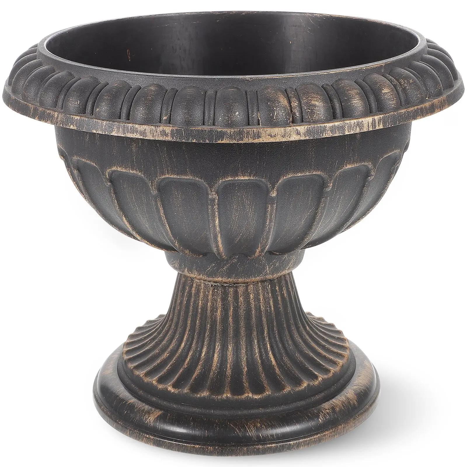Large-Black-Flower-Pots-Outdoor-Flowerpot-Arrangement-Container ...