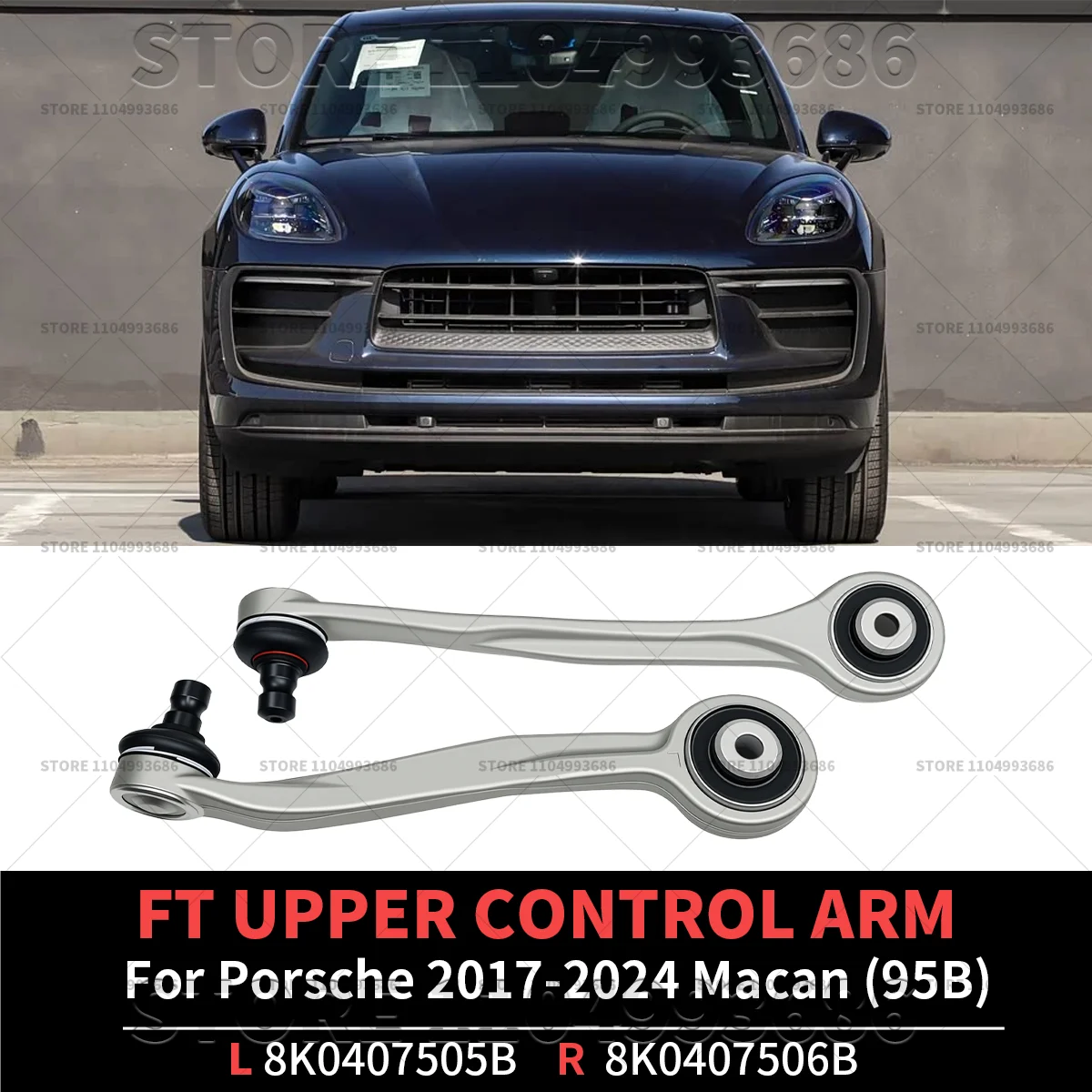 Para 2017-2024 Porsche Macan (95B) pies brazo de Control superior OEM ...