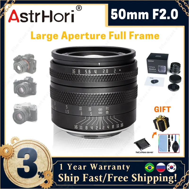 AstrHori-50mm-F2-0-Large-Aperture-Full-Frame-Manual-Lens-For-Canon-RF ...