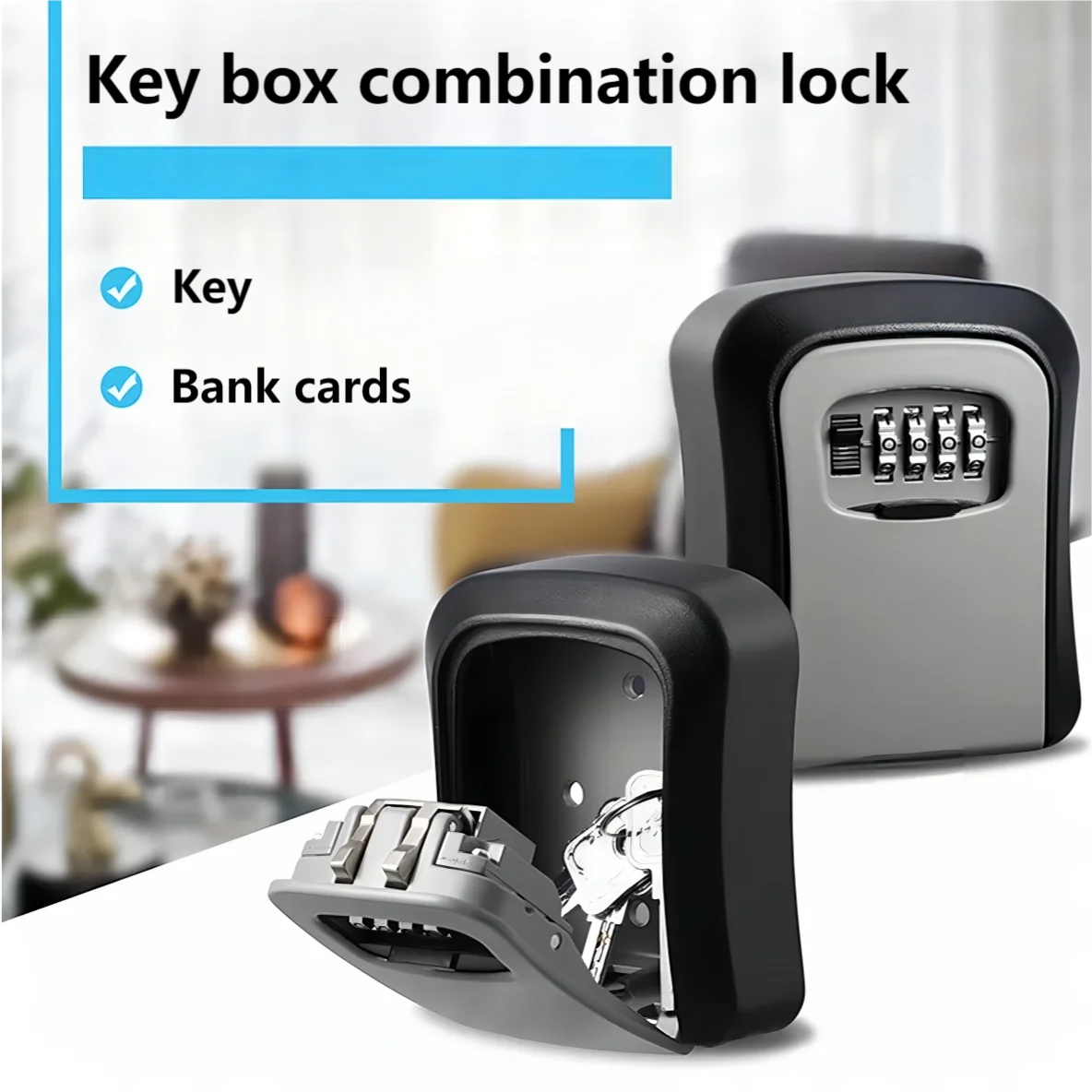 Key-Keeper-Combination-Lock-Wall-Mounted-Waterproof-4-Digits-Passwords ...