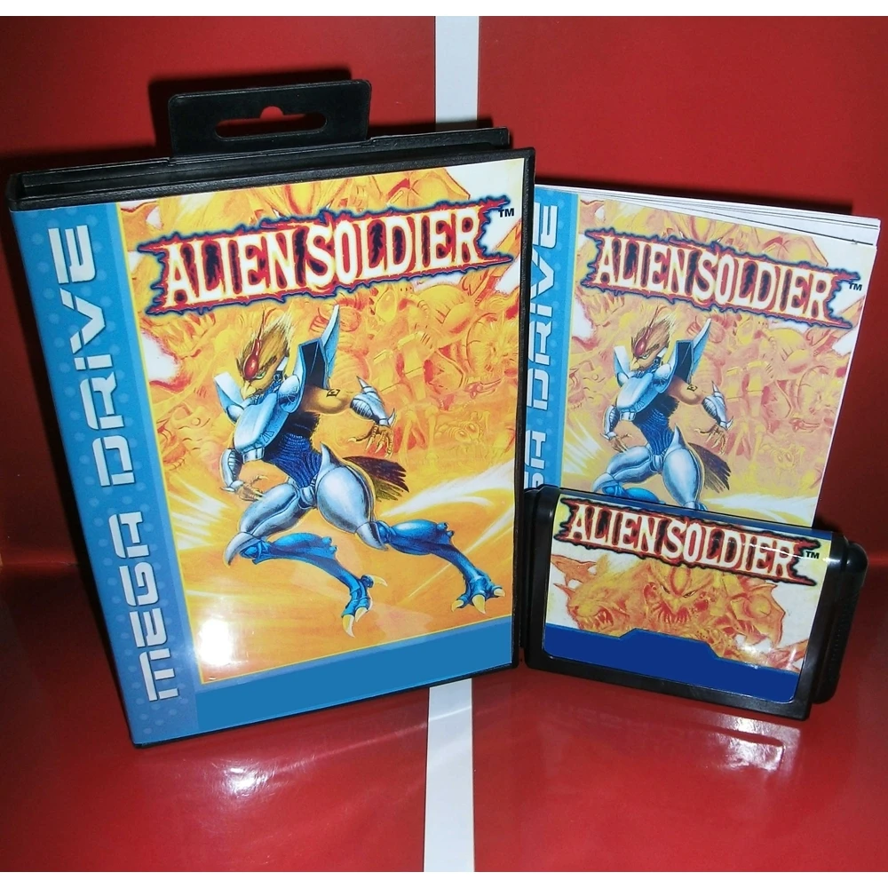 New-Arrival-Alien-Soldier-16bit-MD-Game-Card-With-Retail-Box-Manual ...
