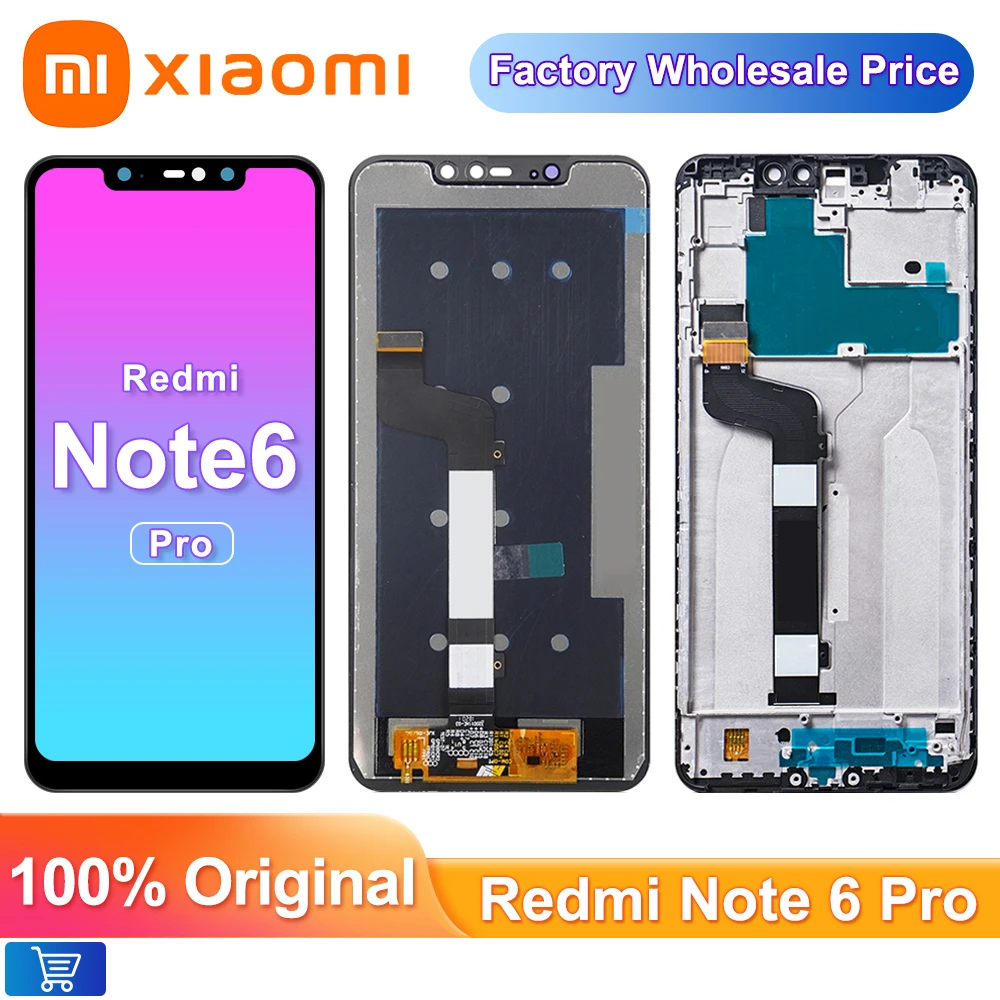 Aaa Quality For Xiaomi Redmi Note 6 Pro Lcd Display With Frame Touch ...
