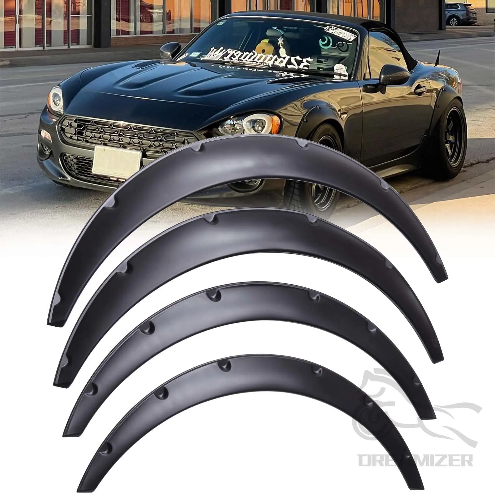 4Pcs-2-Size-Universal-Flexible-Car-Mudguards-Mud-Splash-Guards-Mud ...