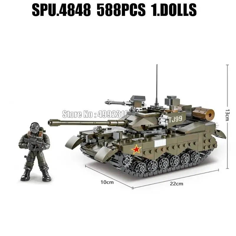 819a-588pcs-Military-Type-99-Main-Battle-Tank-Real-Dolls-Army-Weapon ...
