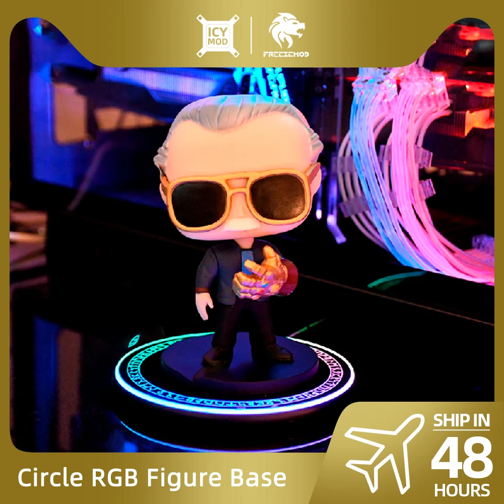 Rgb Figure Bottom Water Cooling Msi Toy Base A-rgb Panel 5v3pin Pc Aura ...