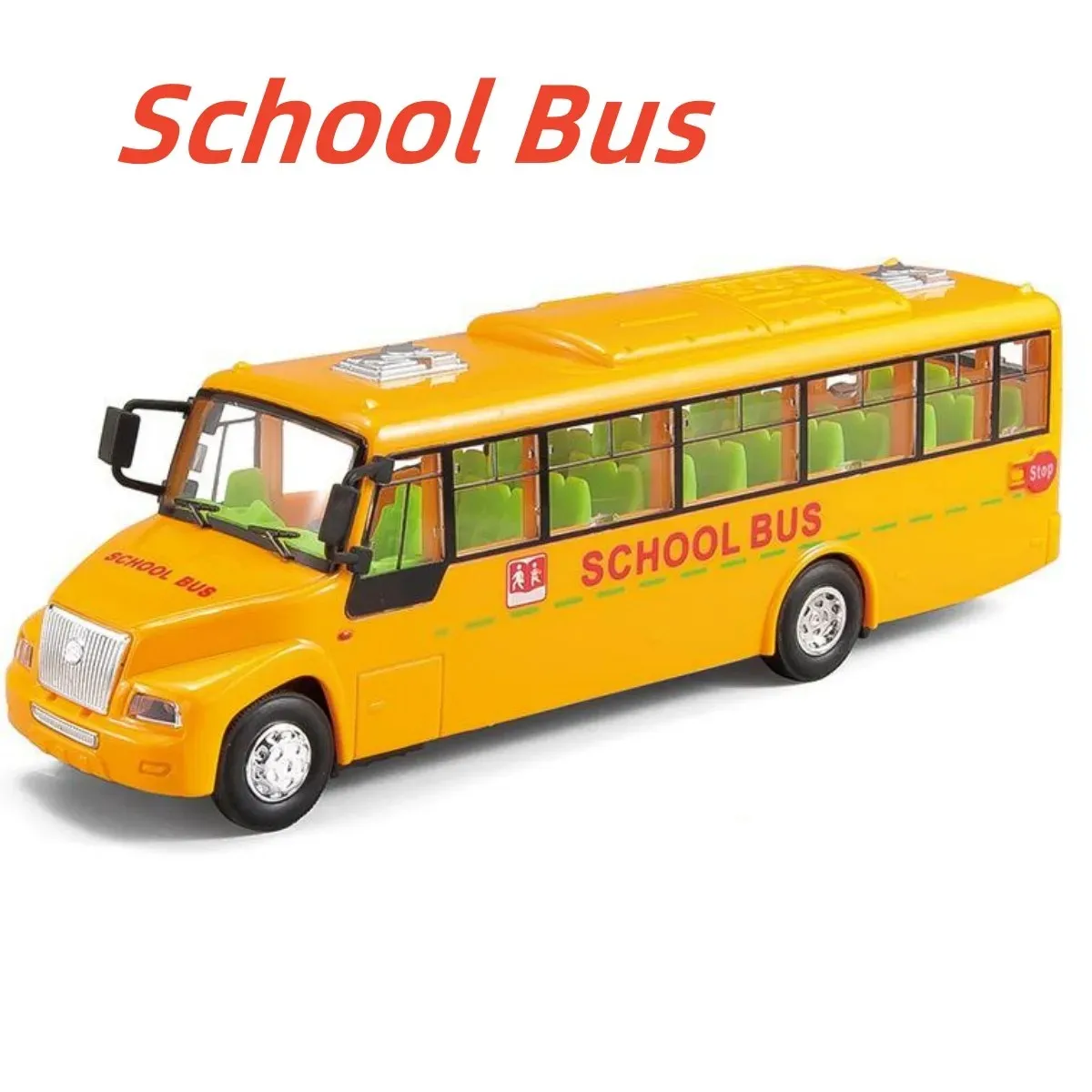 Kids-Interactive-Educational-Inertial-Lighting-School-Bus-Toys-Car ...