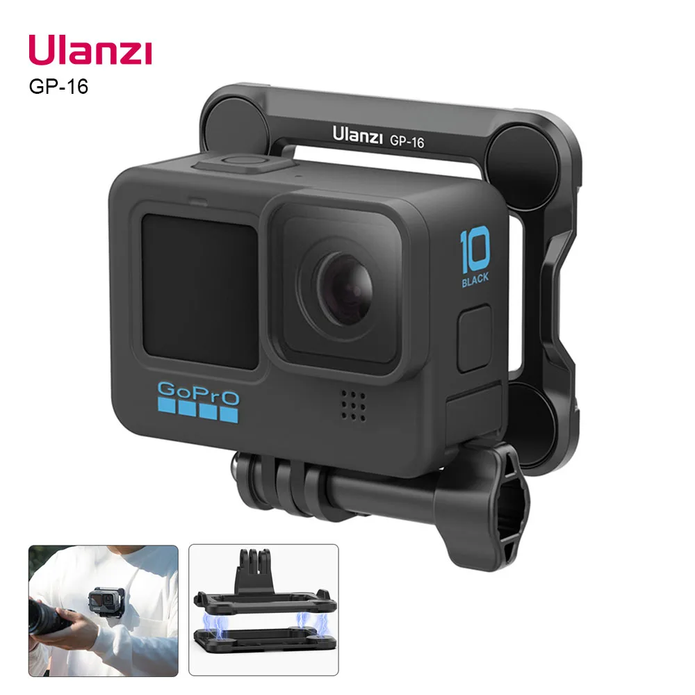 Ulanzi GP-16 Magnetic Action Camera Mount para GoPro, Quick Release ...