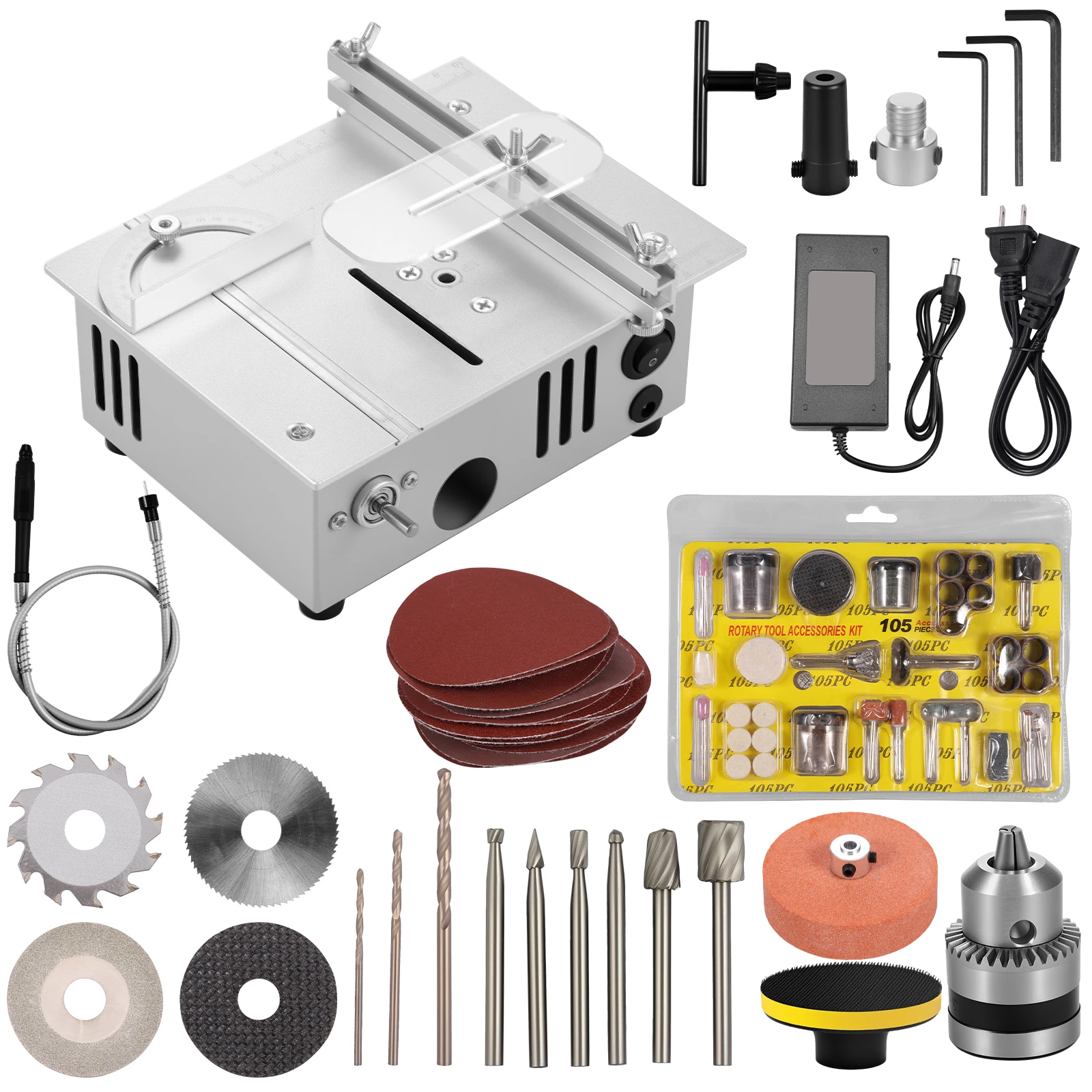 Mini Electric Table Saw 7 Speed Adjustable Small Household DIY Cutting ...