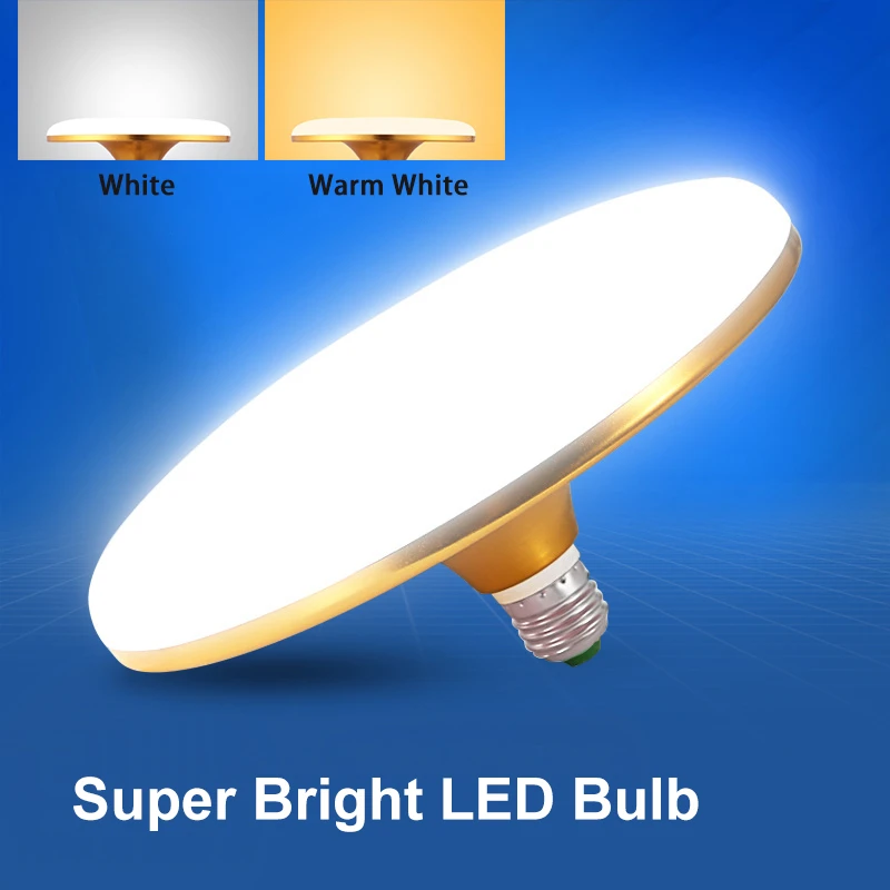 Warm White LED Lamp UFO Bulb E27 Lights Bombilla 15W 20W 30W 40W 50W ...