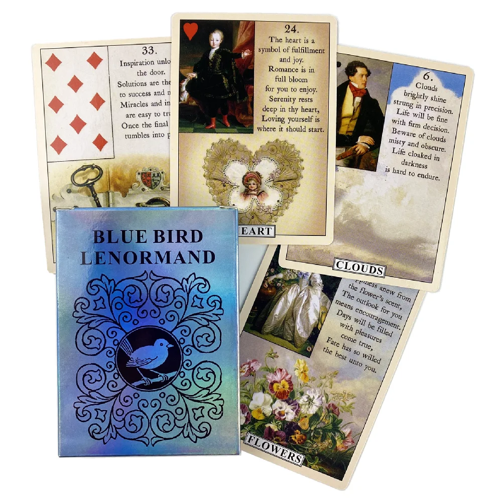 Blue Bird Lenormand Oracle Tarot Card Party Game Card - Board Game ...