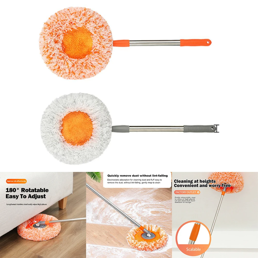 Adjustable-Round-Microfiber-Dust-Mops-180-Degree-Rotatable-Cleaning ...