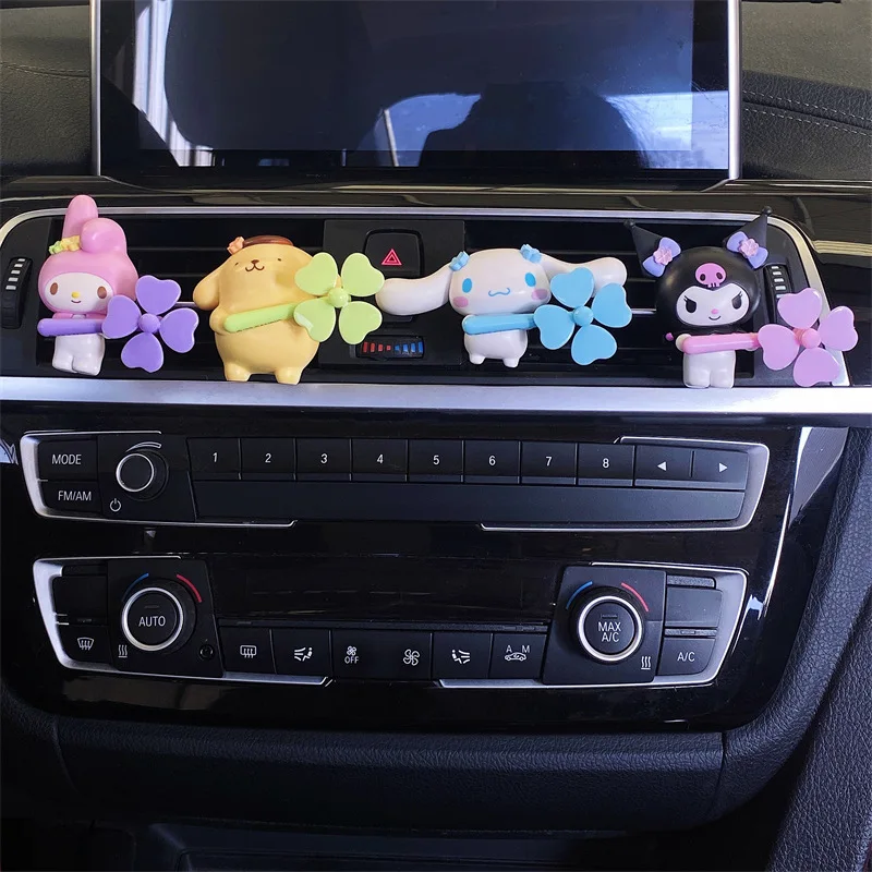 Kawaii-Sanrio-Windmill-Kuromi-Car-Ornaments-Cartoon-Cinnamoroll-My ...