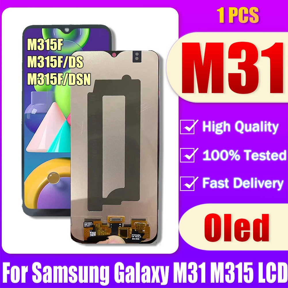 6.4'' Original For Samsung Galaxy M31 Lcd M315 M315f Sm-m315f Lcd ...