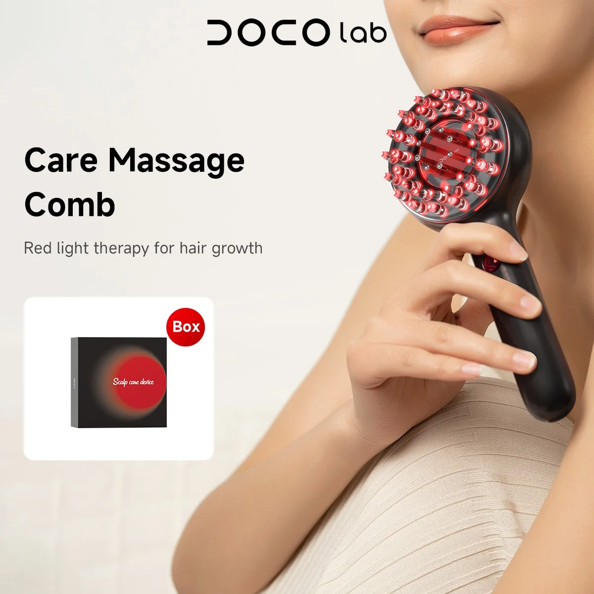 DOCO-Electric-Massage-Comb-Vibration-Massage-Scalp-Cleansing-Liquid-Oil-Applicator-Red-Light ...