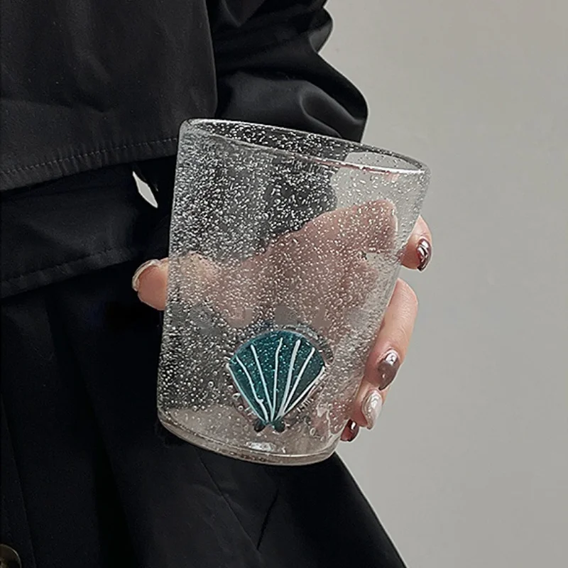 Simple Medieval Dream Shell Creative Cup Glass Drinking Water Juice ...