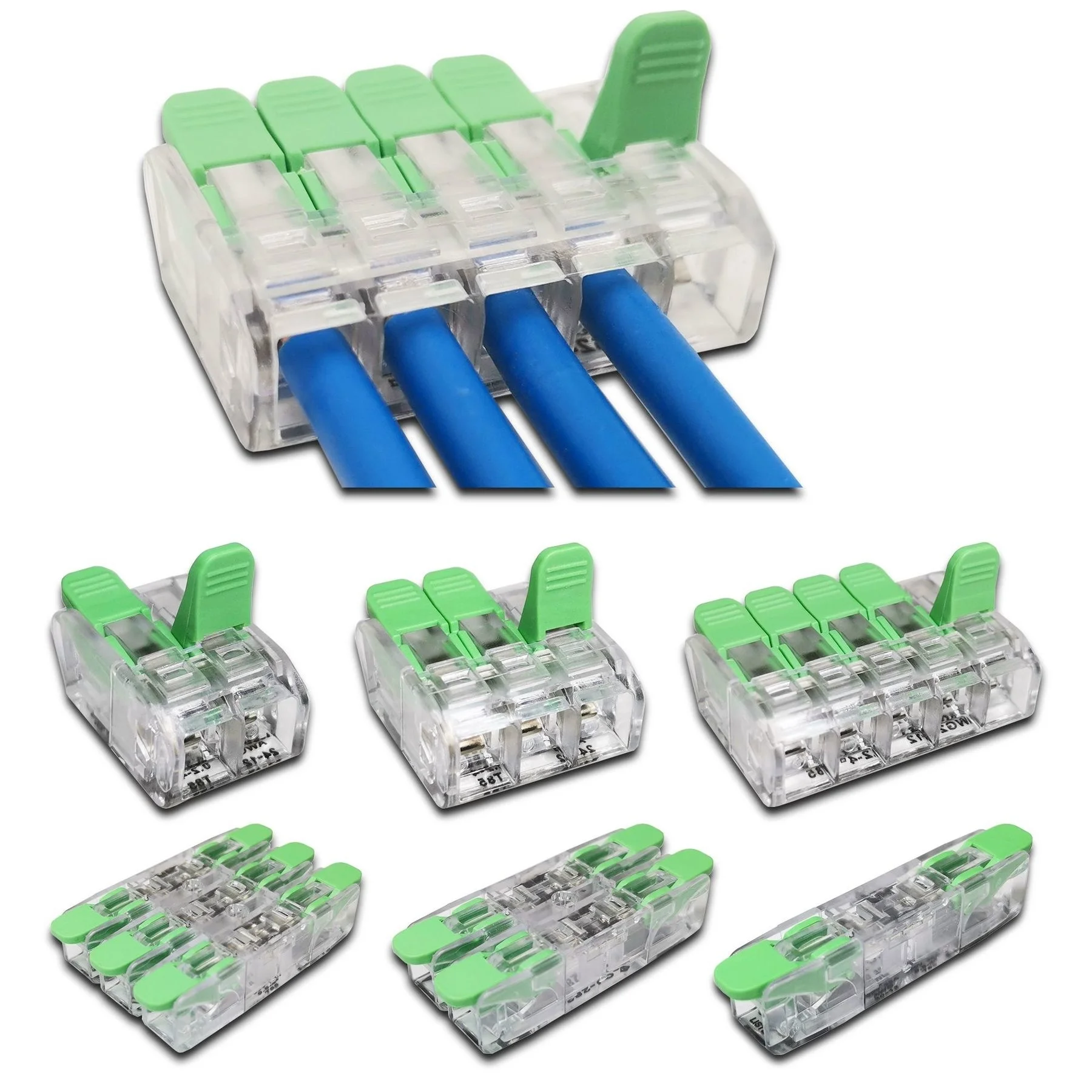 Conector-de-cable-compacto-Universal-Mini-conector-r-pido-verde ...