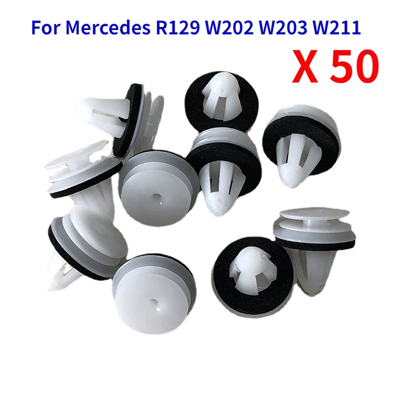 50PCS Auto Fastener Car Bumper Clip Inner Door Panel Trim Retainer ...