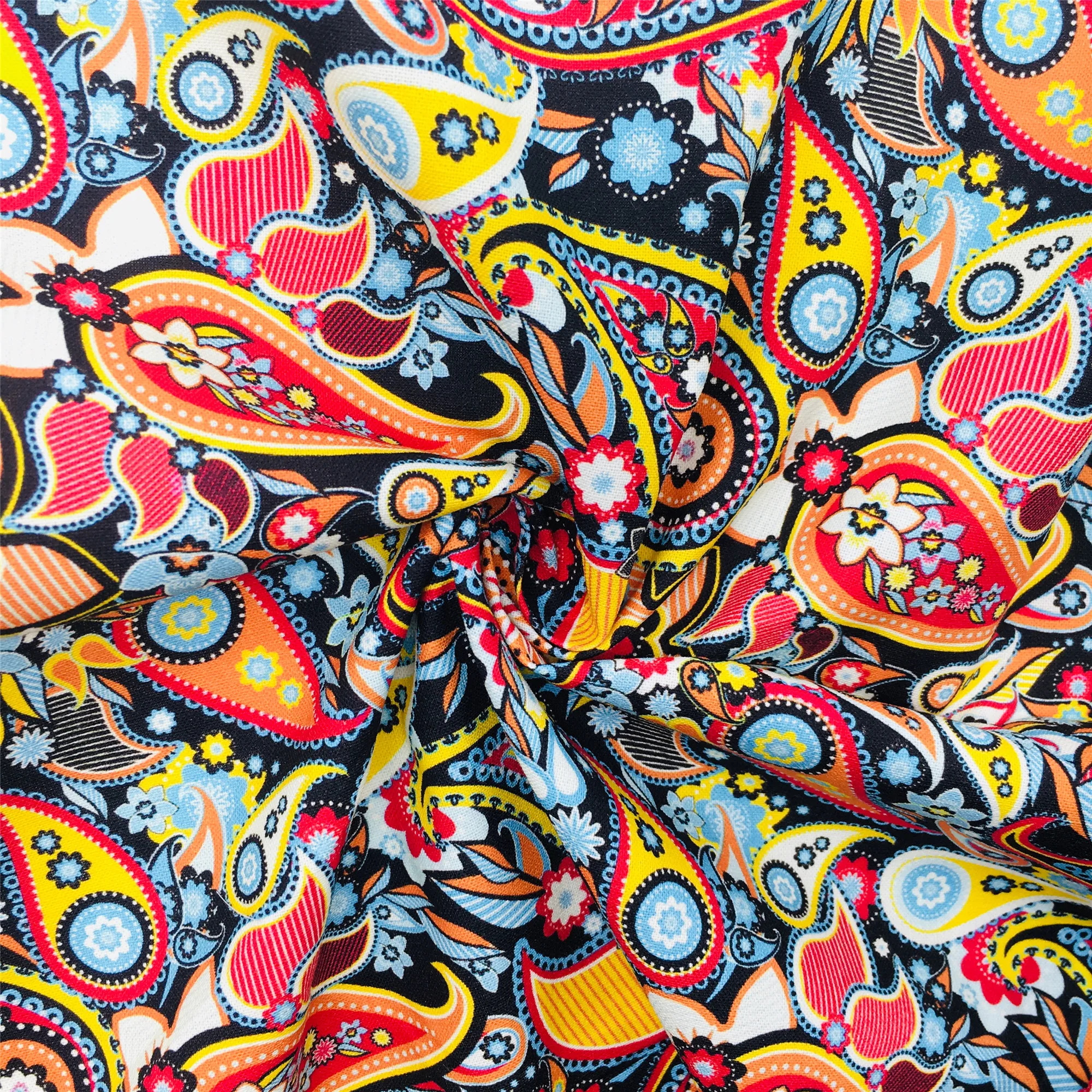 Colorful Paisley Fabric