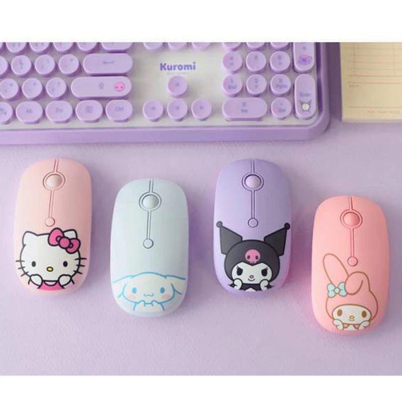 Sanrio ratón inalámbrico de Hello Kitty Kuromi, ratón de dibujos ...