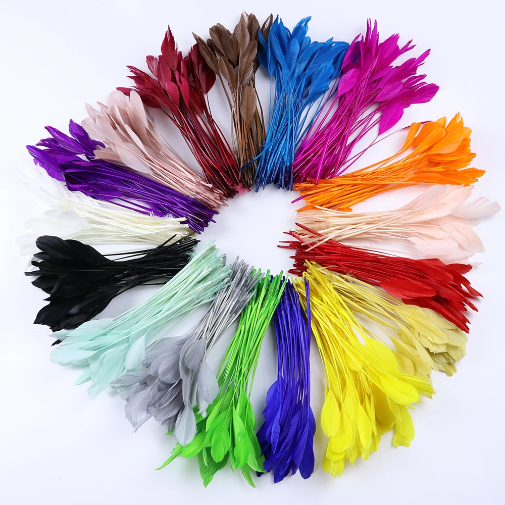50pcs-Beautiful-Goose-wing-feathers-for-Home-Crafts-DIY-Party-Wedding ...