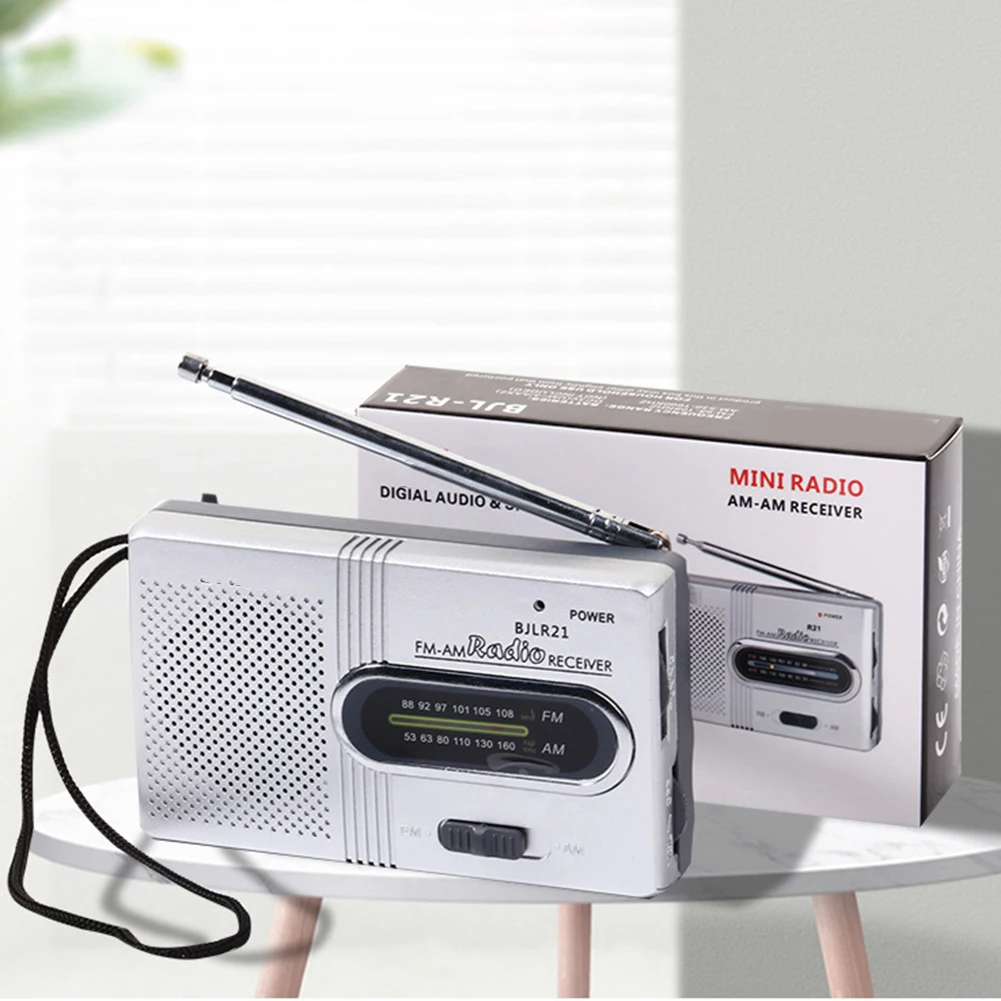 BC-R21-Mini-Radio-AM-FM-Battery-Operated-Portable-Radio-Best-Reception ...