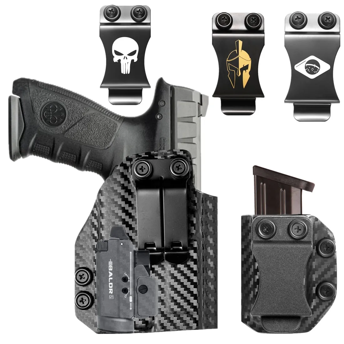 Kydex-Internal-Holster-For-Beretta-APX-Full-Size-9mm-40-with-Olight ...