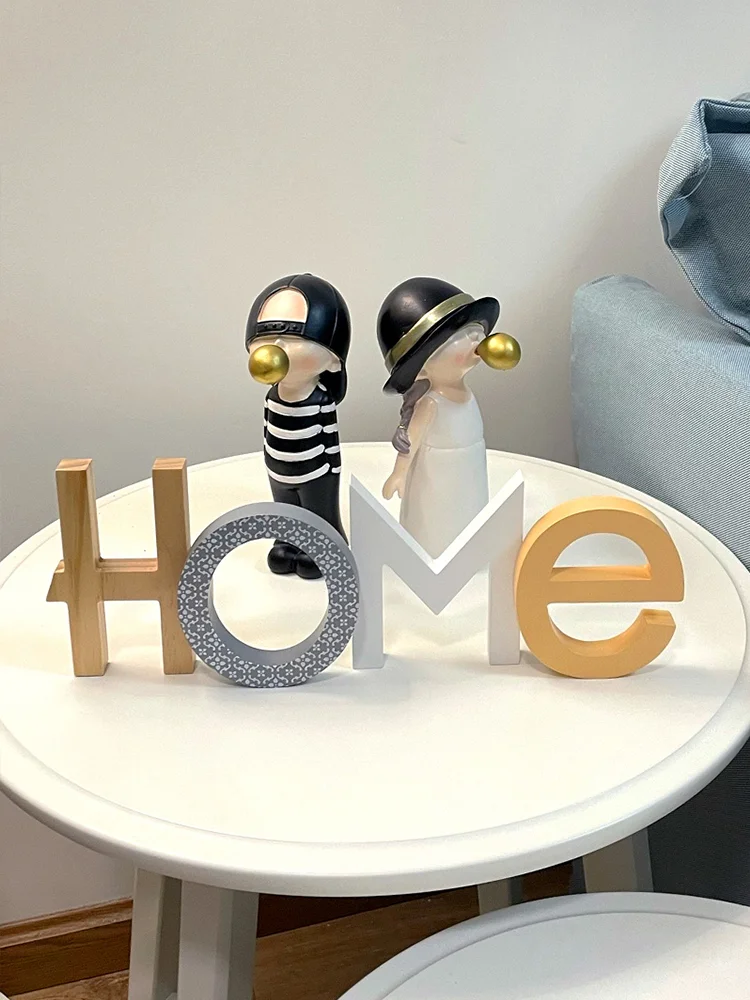 Home-Decoration-Accessories-Livingroom-Letter-Figure-Sculptures ...