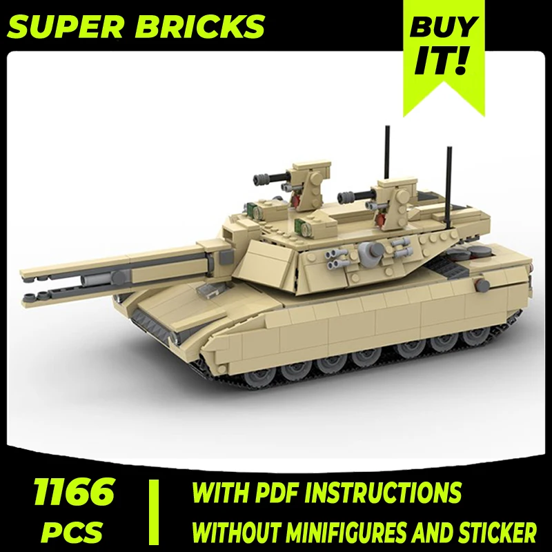 Moc-Building-Bricks-Military-Model-M1A4-Main-Battle-Tank-Technology ...