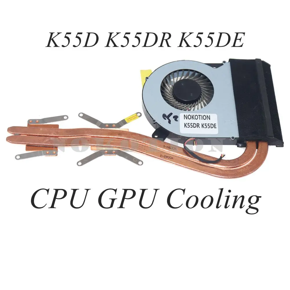 13N0-MAA0901 Radiator For ASUS K55 K55D K55DR K55DE Laptop CPU Cooling ...