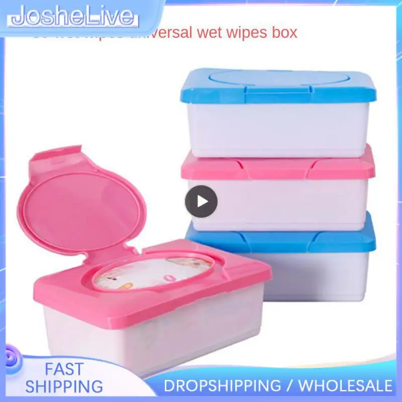 Wet-Tissue-Box-Desktop-Seal-Baby-Wipes-Paper-Storage-Box-Dust-proof ...