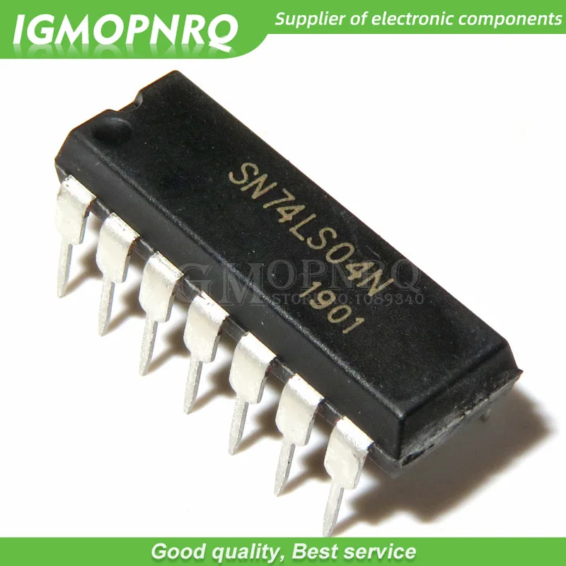 10pcs-SN74LS04N-74LS04N-SN74LS04-DIP-14-Inverters-Hex-Inv-w-HV-Output ...