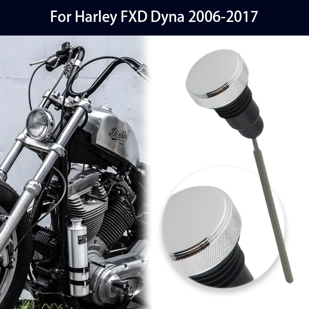 New-Motorcycle-Engine-Precision-Oil-Dipstick-Plug-For-Harley-FXD-Dyna ...