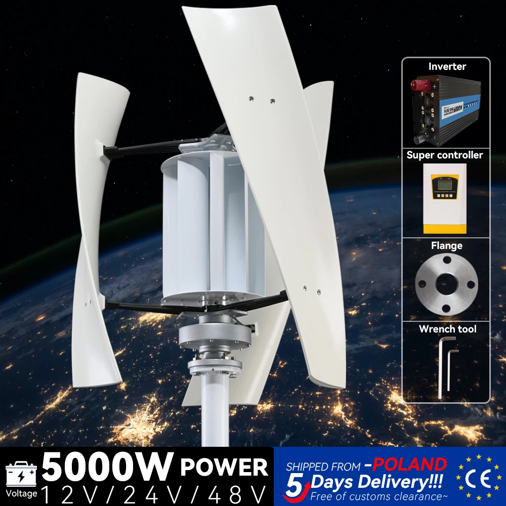 2kW-5kW-12V-24V-48V-Windkraft-anlage-Vertikal-achse-Magnets-chwebebahn-Hochspannung-generator ...