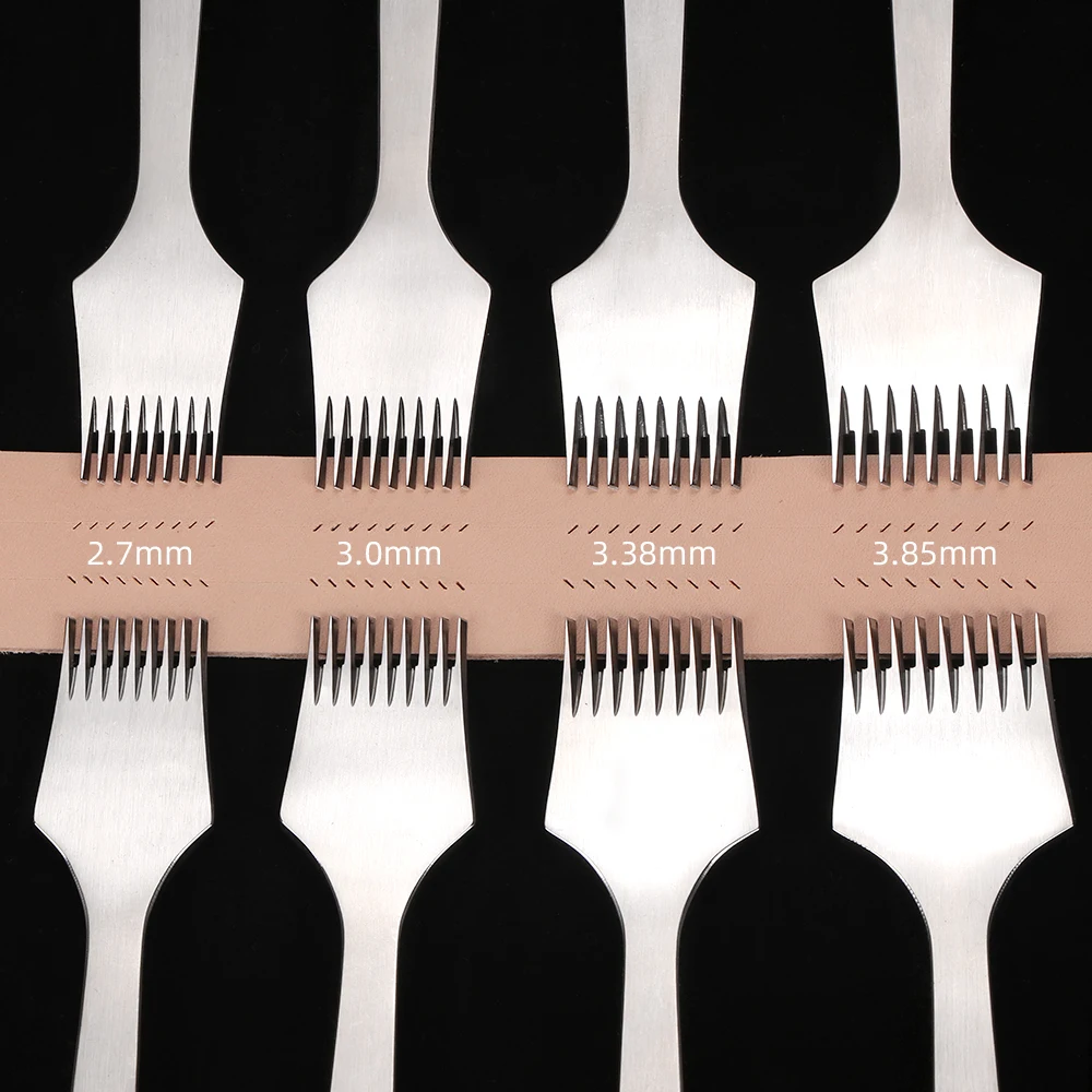 QJH-Upgrade-Version-French-Flat-Pricking-Iron-Leathercraft-Stitching ...